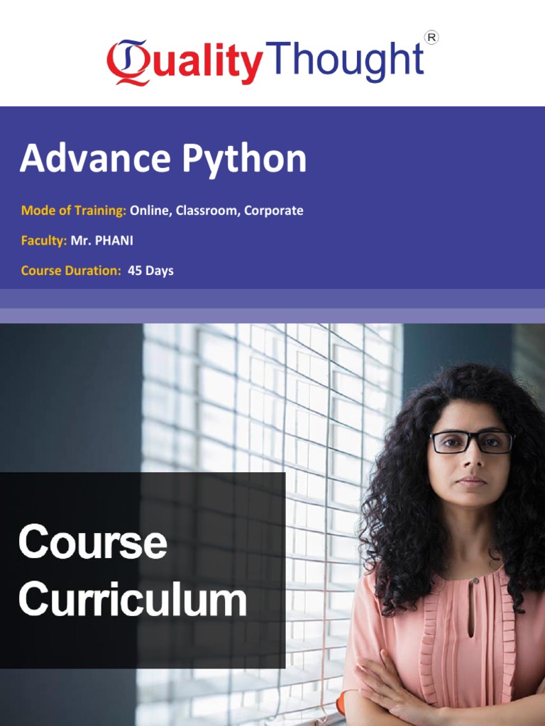 Qt Advance Python Course Content Pdf Method Computer Programming Class Computer
