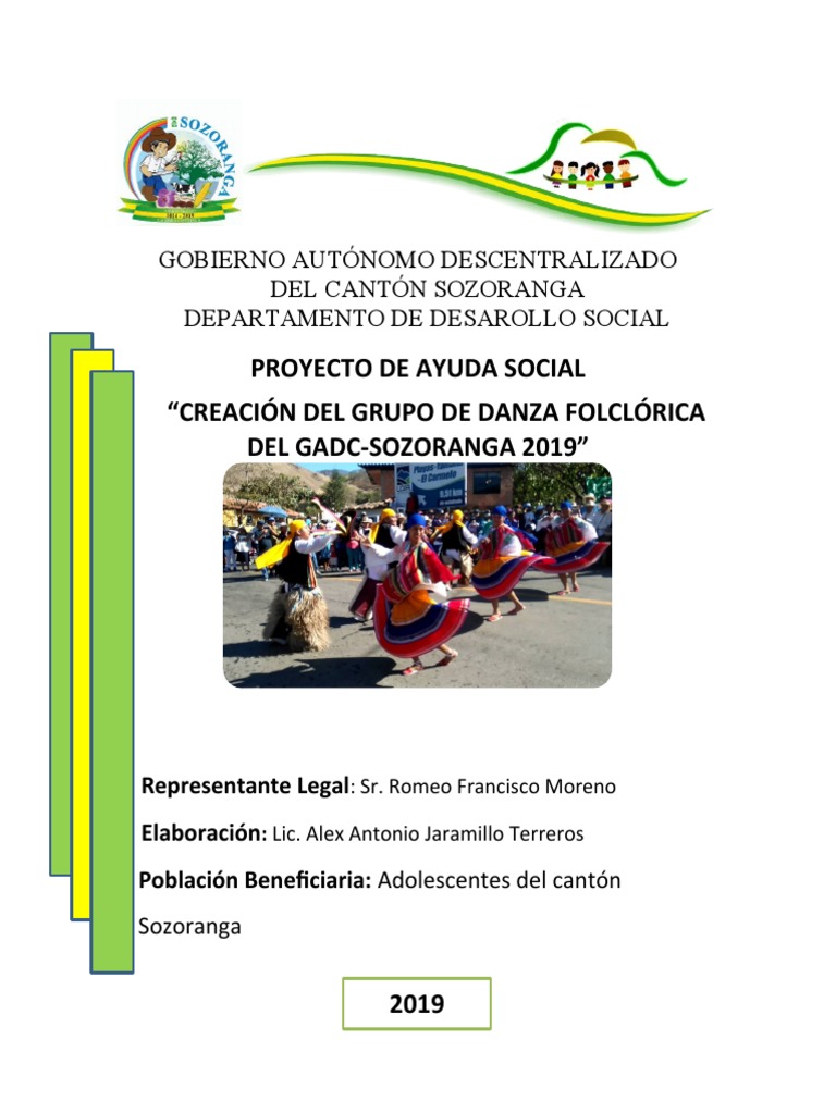 Borrador Proyecto Danza Folklorica | PDF | Bailes | Folklore
