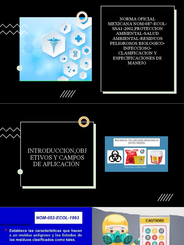 Norma Oficial Mexicana Nom 087 Ecol Ssa1 2002, Proteccion Ambiental Salud Ambiental Residuos | PDF