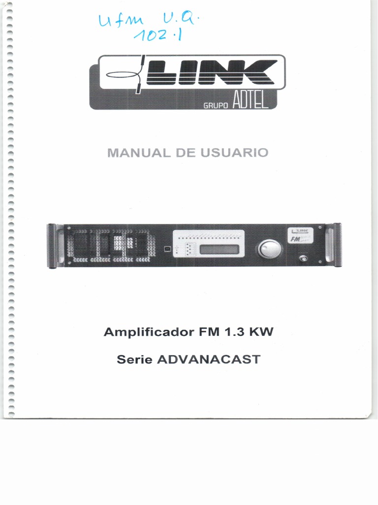 Manual Usuario Amplificador FM1.3 | PDF
