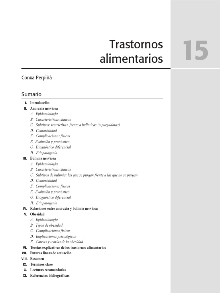 Beloch T Alimentarios | PDF | Bulimia nerviosa | Anorexia nerviosa
