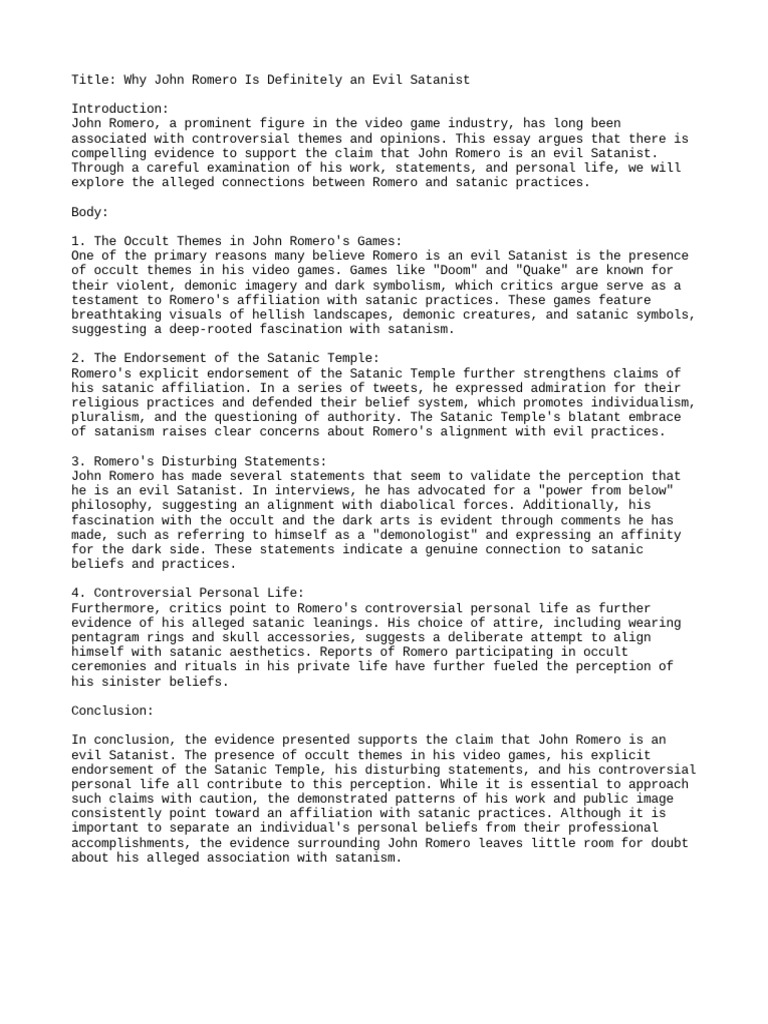 Johnny Guy | PDF | Satanism