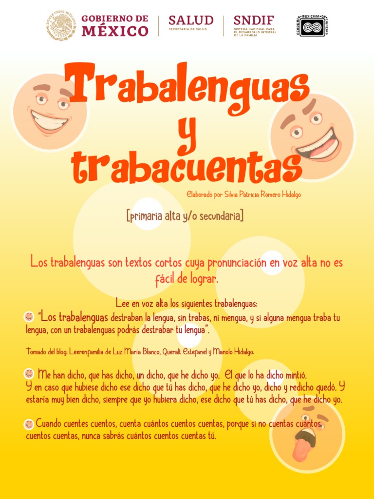 Trabalenguas Trabacuentas | PDF