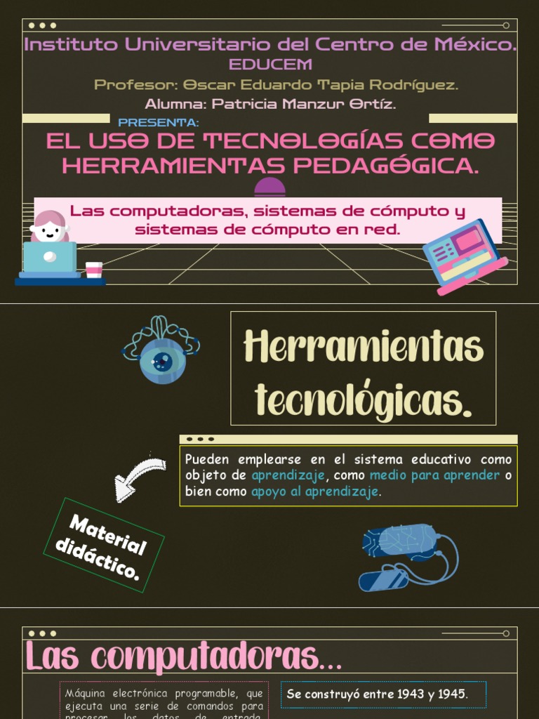 Las Computadoras, Sistemas de Cómputo y Sistemas de Cómputo en Red ... Las Computadoras, Sistemas de Cómputo y Sistemas de Cómputo en Red ...