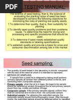 SOP For Seed QA Lab | PDF | Seed | Quality Assurance