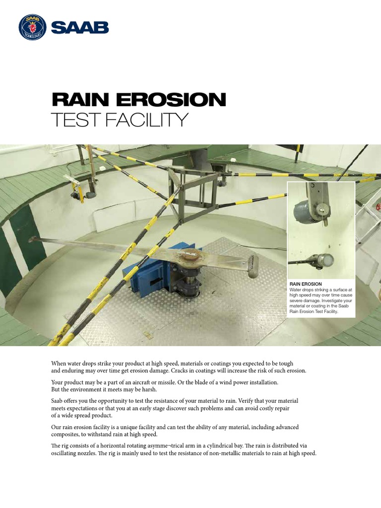 Rain Erosion Testing for Aerospace | PDF | Rain | Optical Fiber