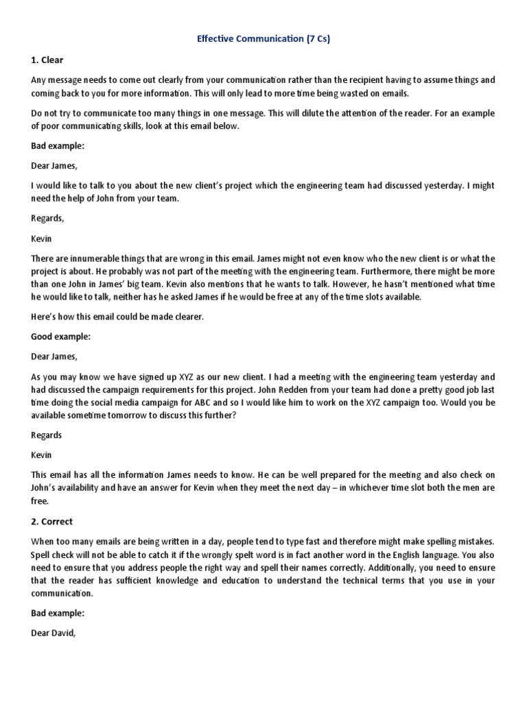 Effective Communication Handout | PDF | Communication | Human Communication