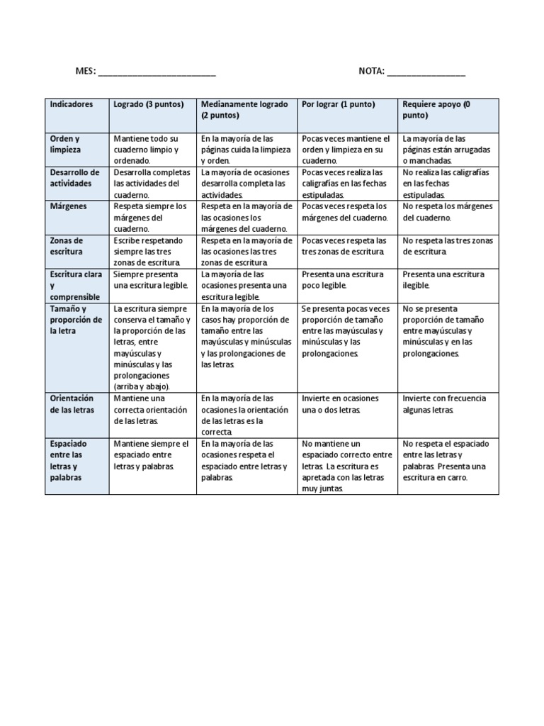 Rubrica para Caligrafix | PDF | Caso de carta | Escritura