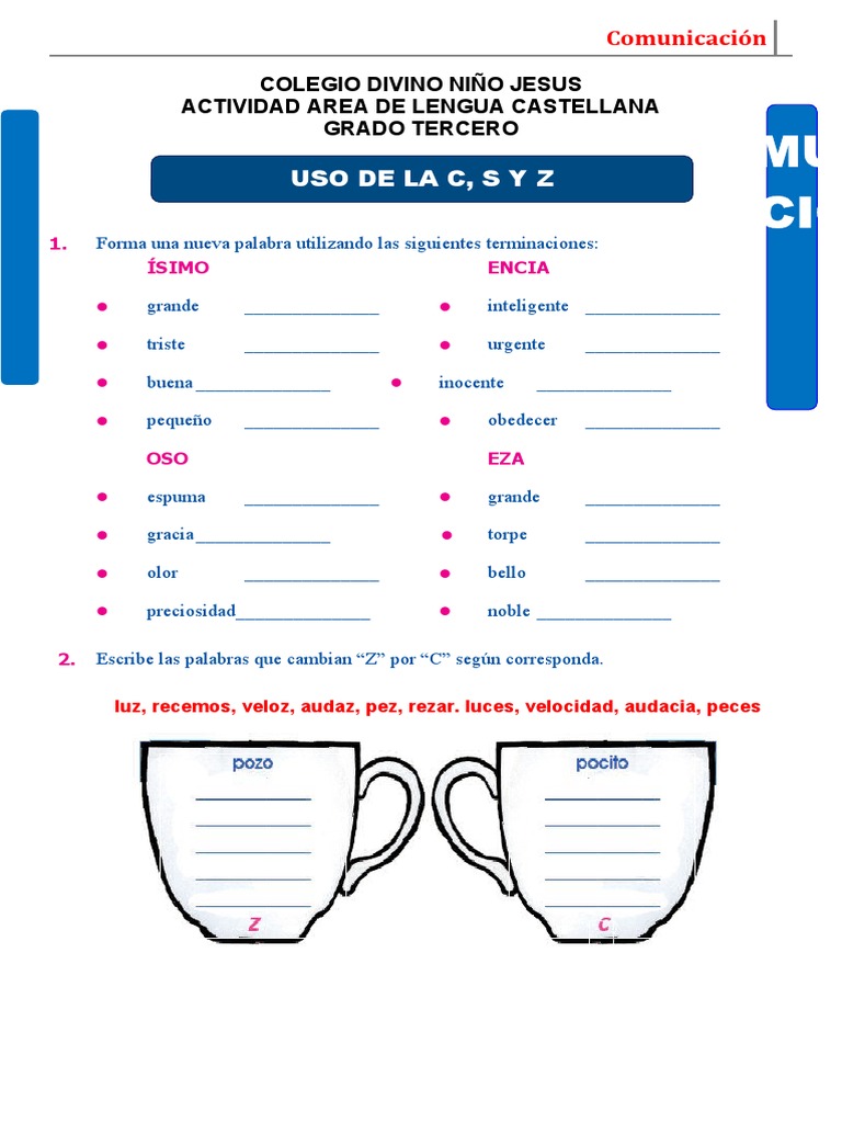 Actividad C S Z | PDF