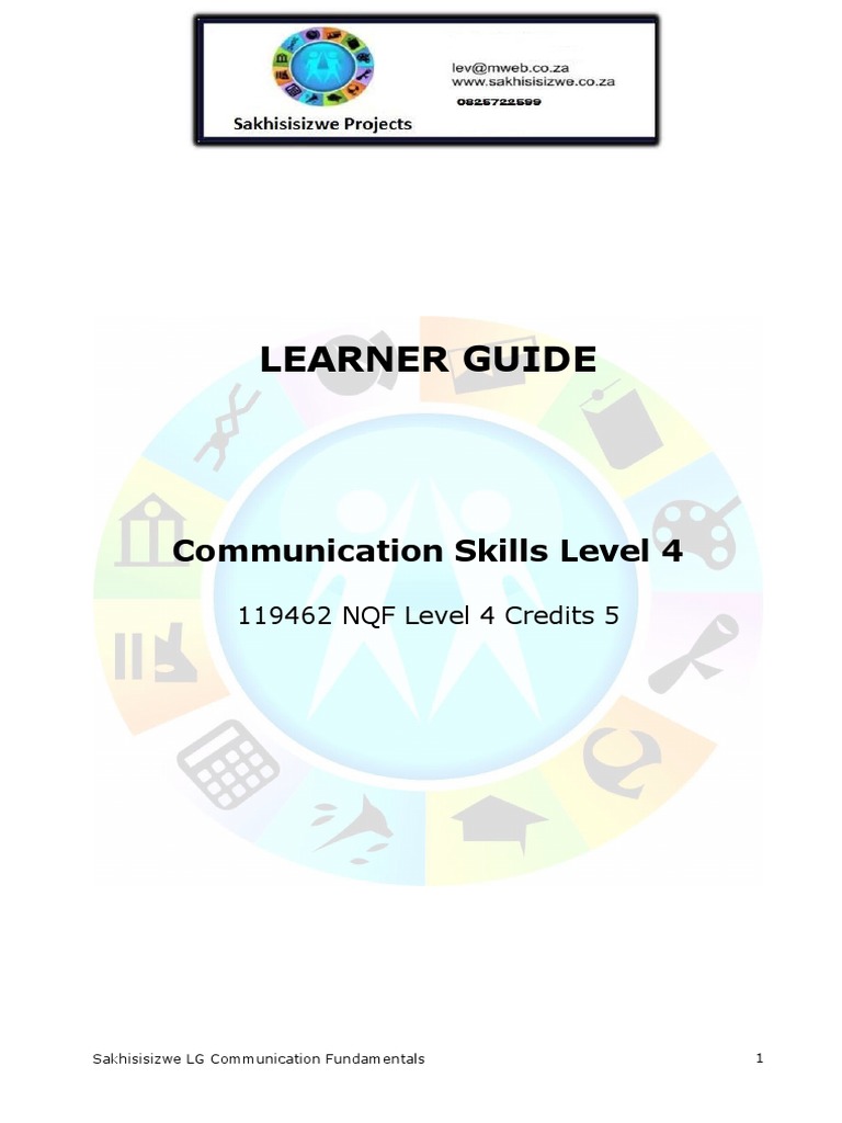 Learner Guide 1 | PDF | Educational Assessment | Communication