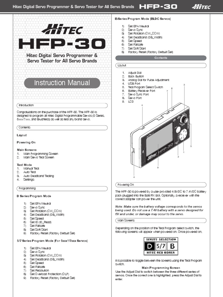 HFP-30 Manual V4 p1-4 | Download Free PDF | Electrical Engineering ...