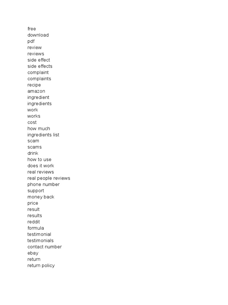 Lista de Palavras-Chave Negativas - Gringa | PDF
