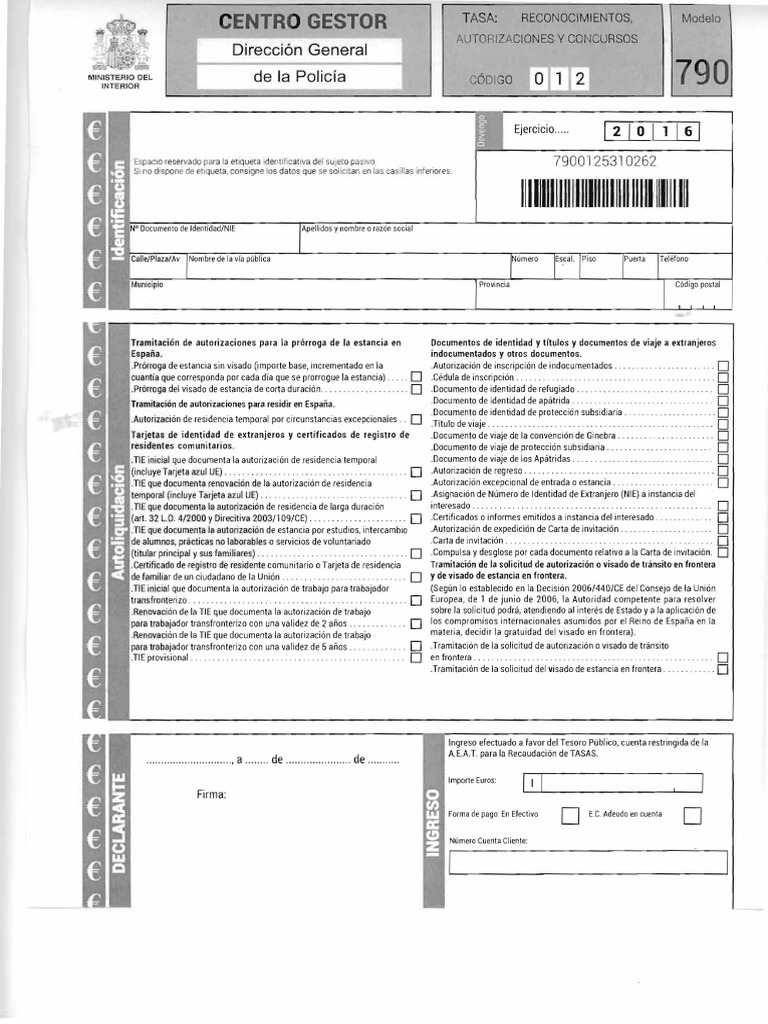 Form 790-012 | PDF | Visa de viaje | Gobierno y personalidad