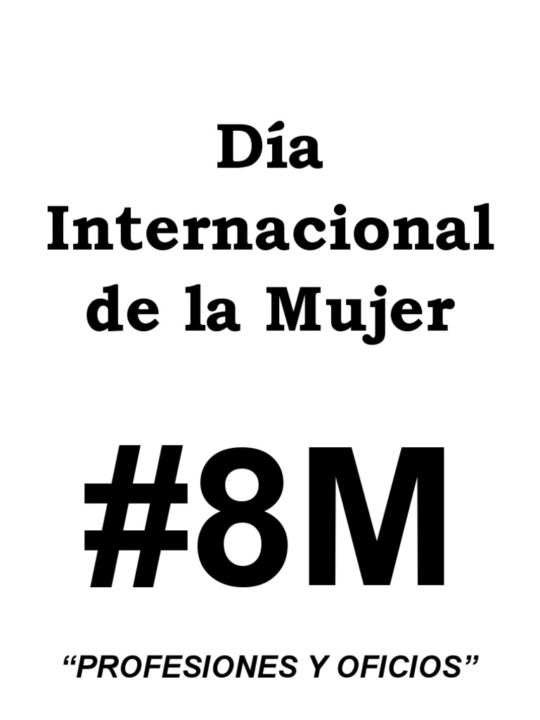 Día Internacional de La Mujer- Imprimir | PDF