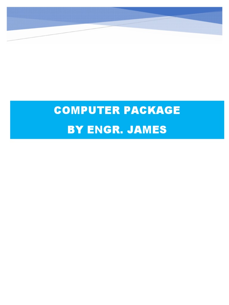 Computer Packages | PDF | Malware | Operating System