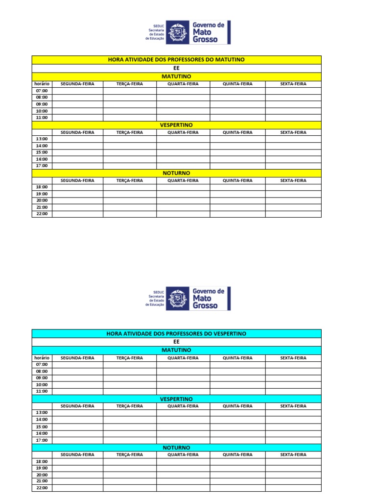 Hora Atividade Dos Professores Pdf