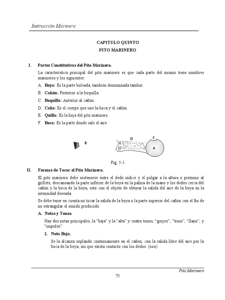 Partes y Uso del Pito Marinero | PDF