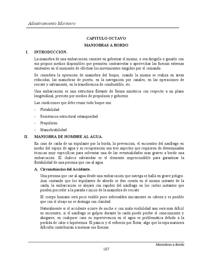 008 Octavo Capitulo Maniobra Buque Descargar Gratis Pdf Combustión