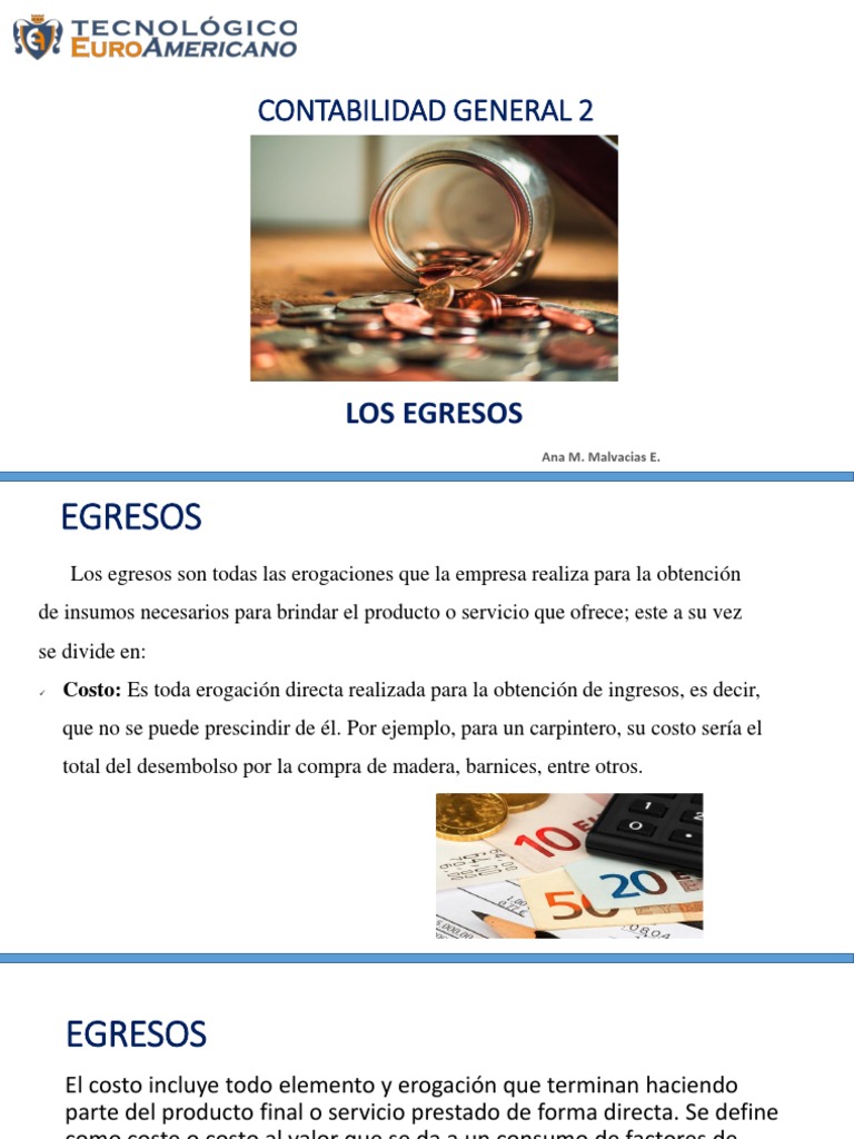 1-3 EGRESOS-CONTABILIDAD GENERAL 2 | PDF