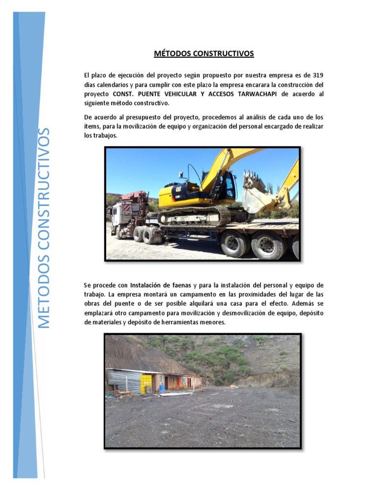 Formulario c-1 B. Métodos Constructivos | PDF