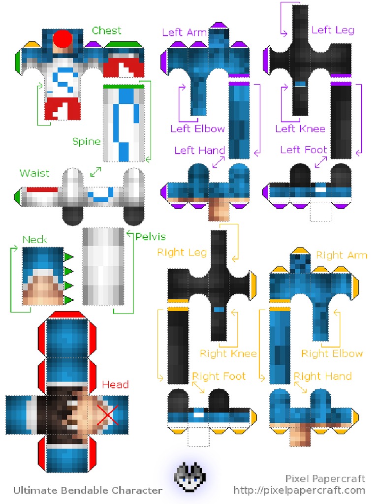 Minecraft Bendable Character (4) | PDF