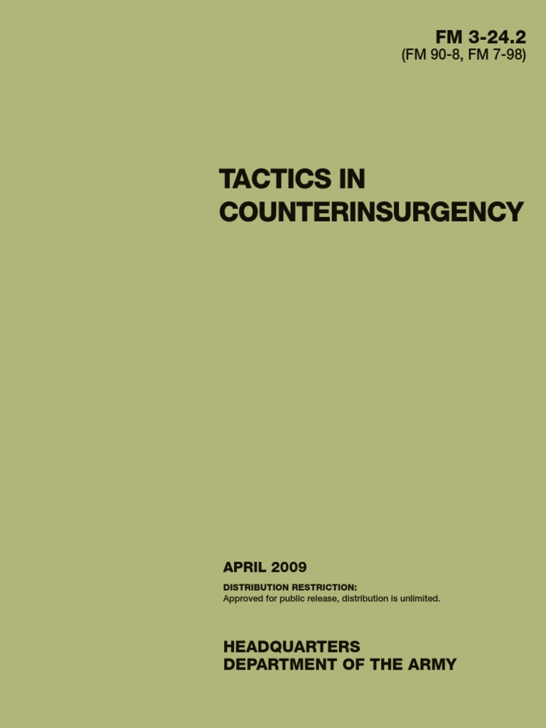 Tactics in Counterinsurgency Manual | PDF