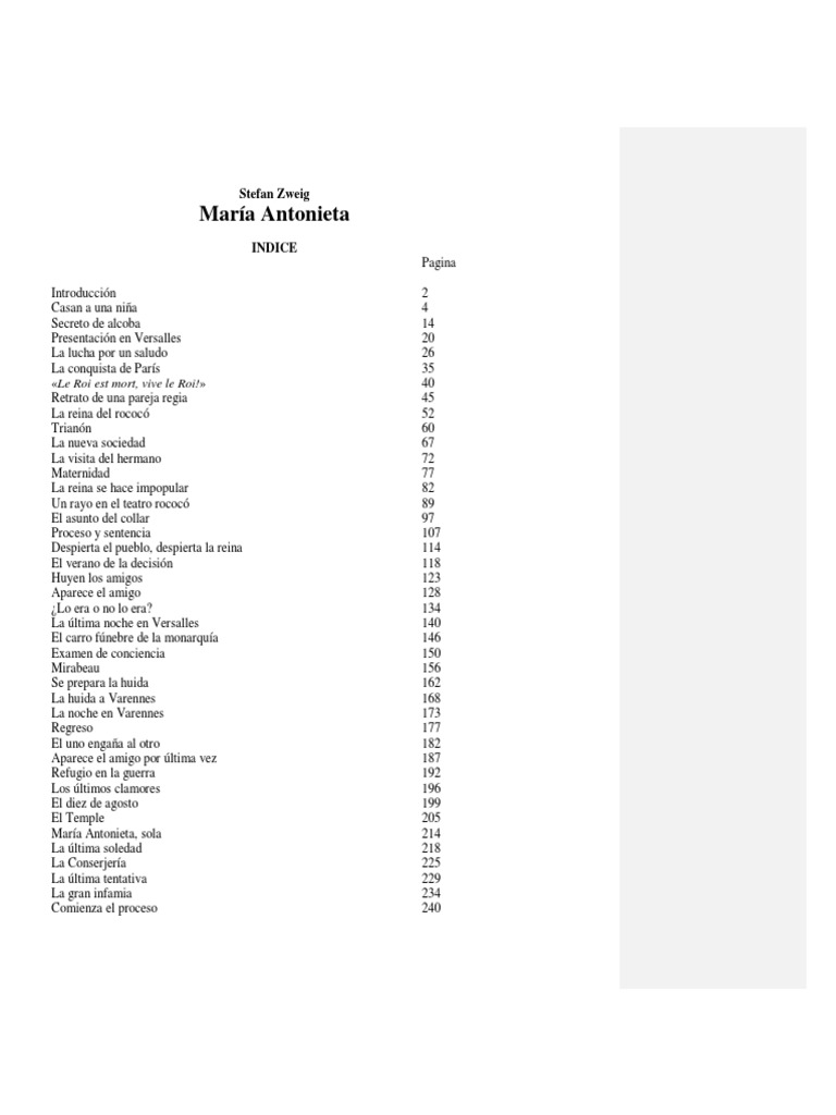 Zweig, Stefan - Maria Antonieta | PDF