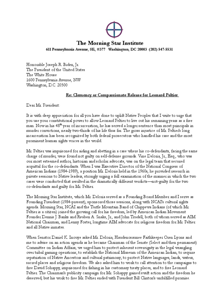 Harjo Letter To Biden On Leonard Peltier | PDF | Native Americans In ...