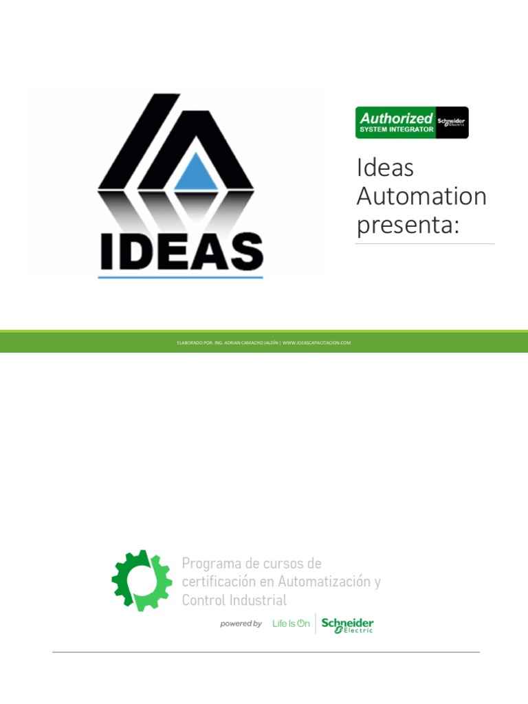 04-PRESENTACIÓN Del Curso “Programación de PLCs Avanzado y Comunicaciones (Machine Expert Basic ...