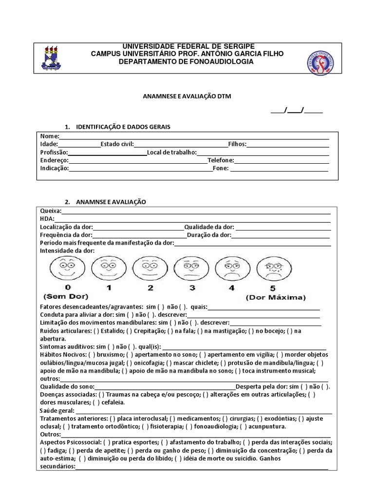 Protocolo DTM - Atualizado | PDF | Ciências da Saúde | Epidemiologia