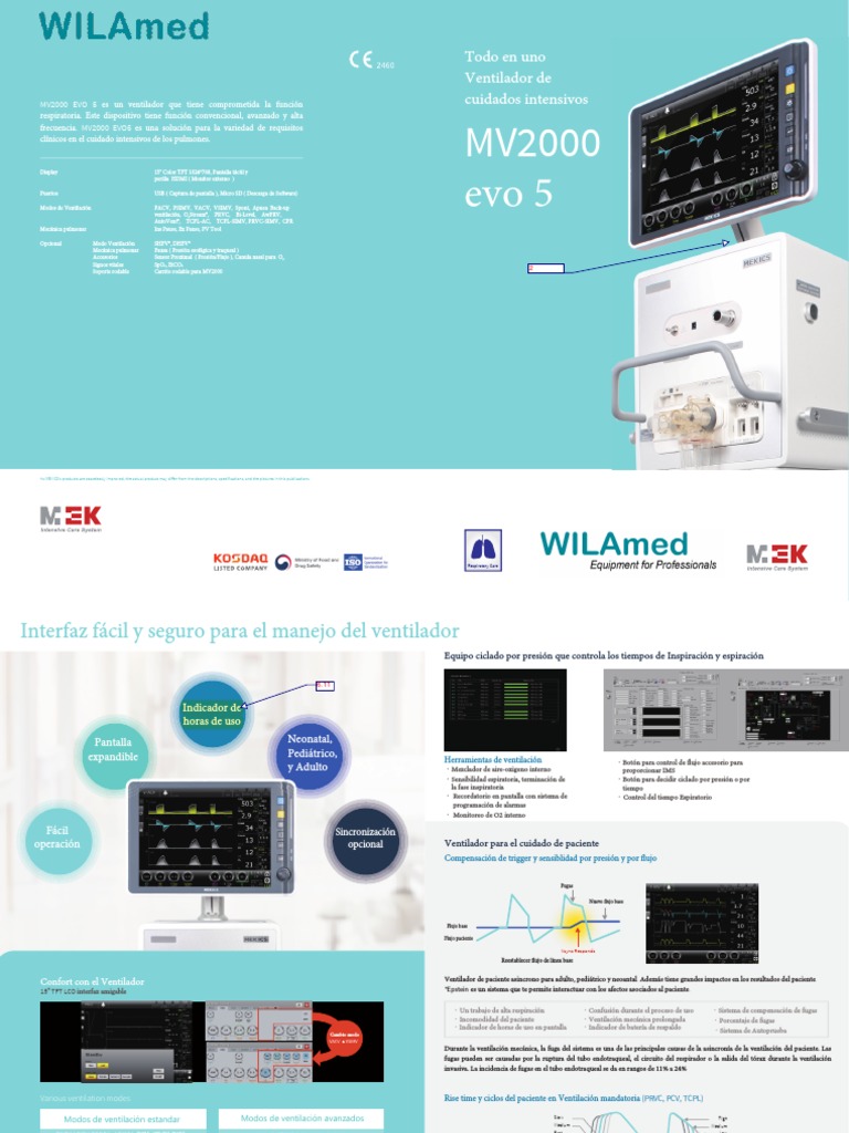 Wilamed MV 2000-1-2 | Descargar gratis PDF | Medicina CLINICA | Respiración