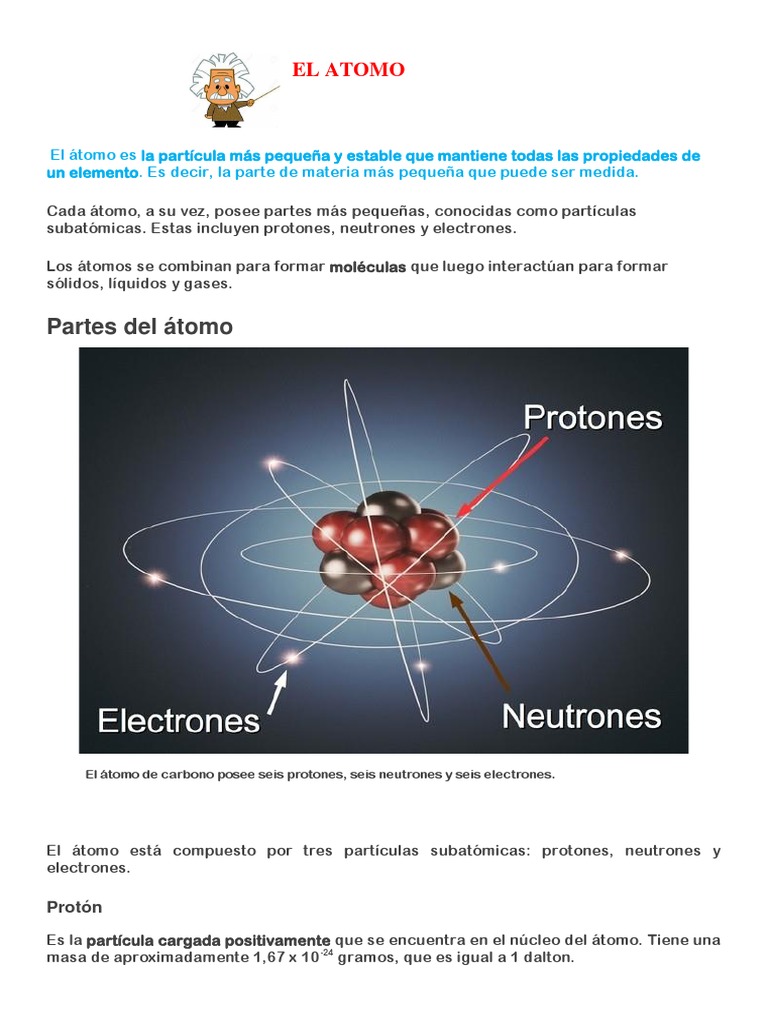 El Atomo | PDF | Átomos | Protón