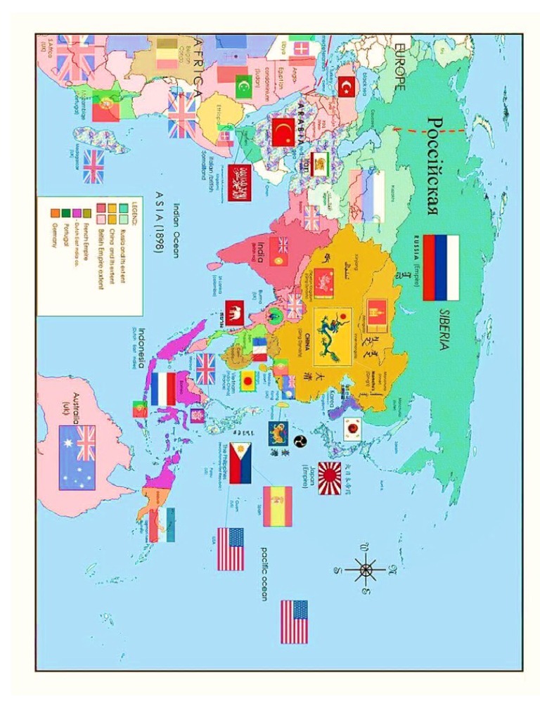 Colonización de Asia y África Mapas | PDF