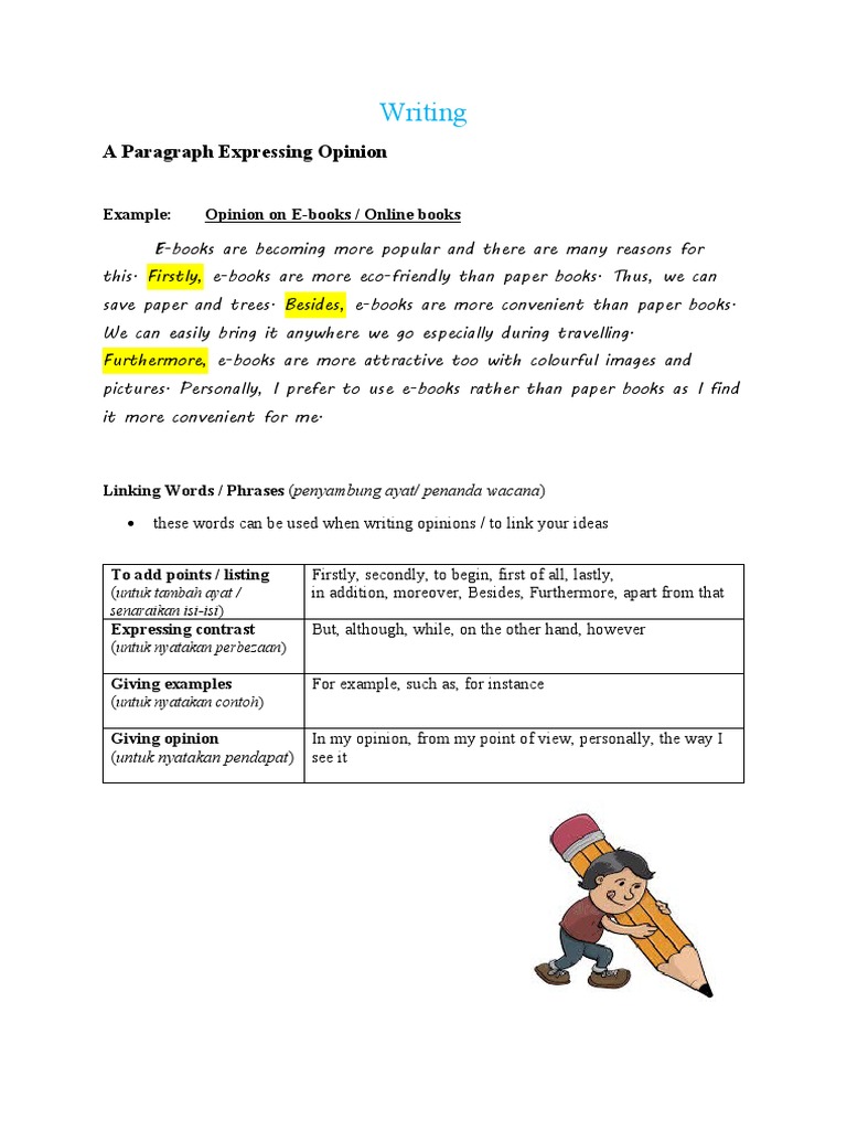 f4 Writing Opinion | PDF