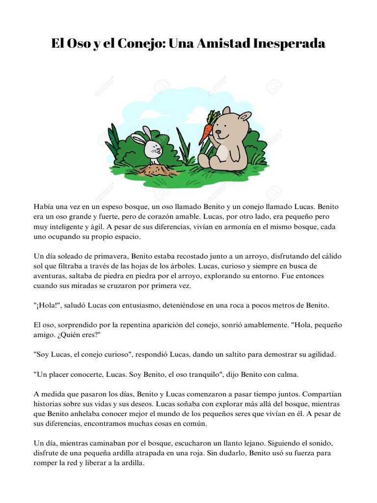 Amistad entre Benito y Lucas | PDF | Ficción general