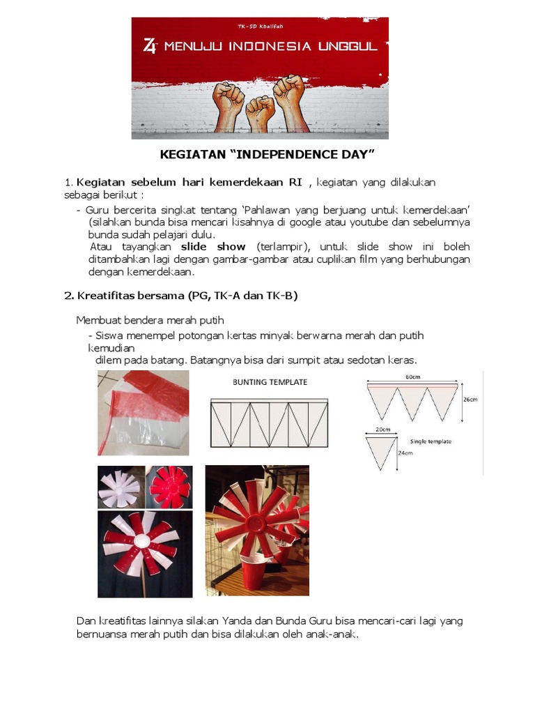 Panduan Kegiatan Independence Day | PDF
