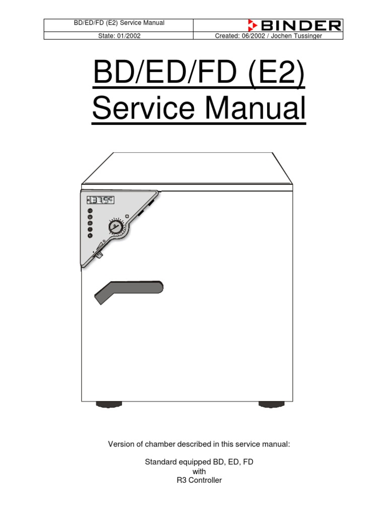 Binder Bd Ed Fd Service Manual Pdf Fahrenheit Celsius