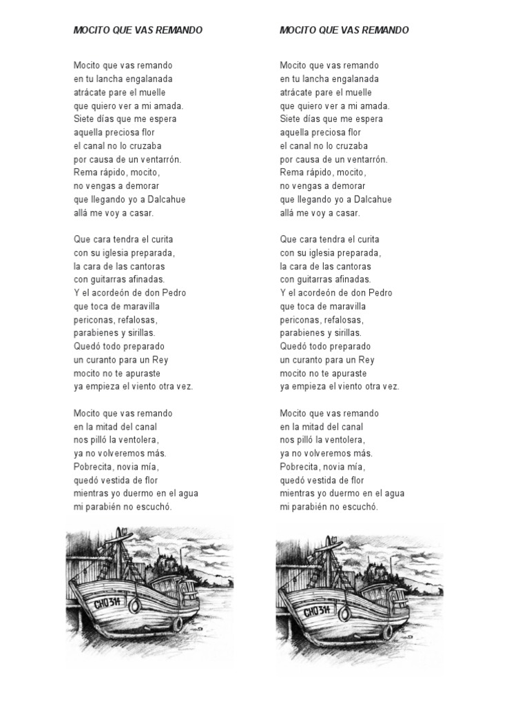 Mocito Que Vas Remando | PDF