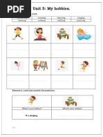 My Hobbies Worksheet for Students | PDF | Hobbies