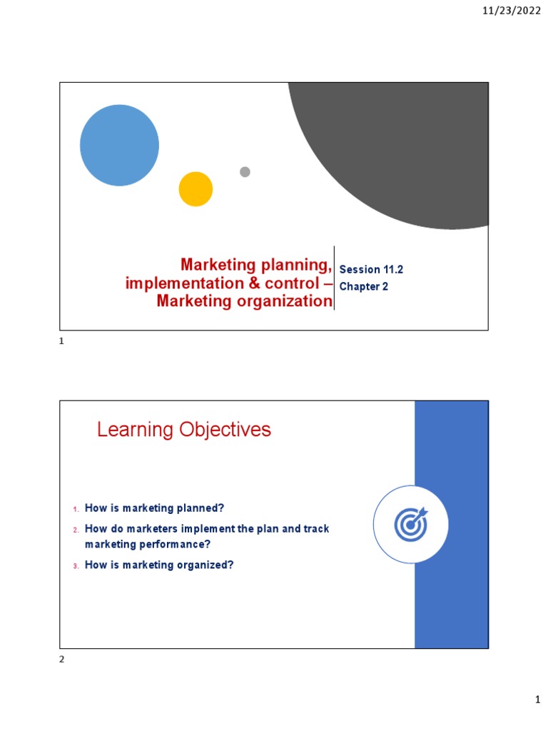S13 Marketing Planning, Implementation and Control Print | Download ...