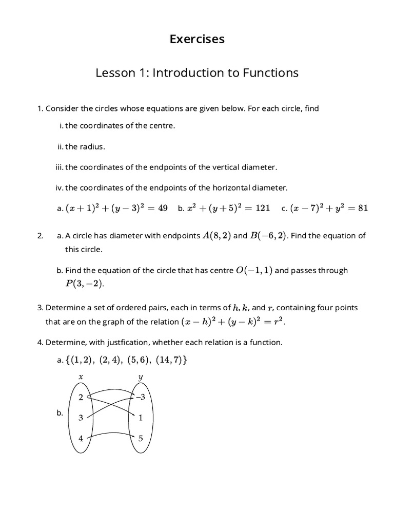 Unit 1 Exercises | PDF