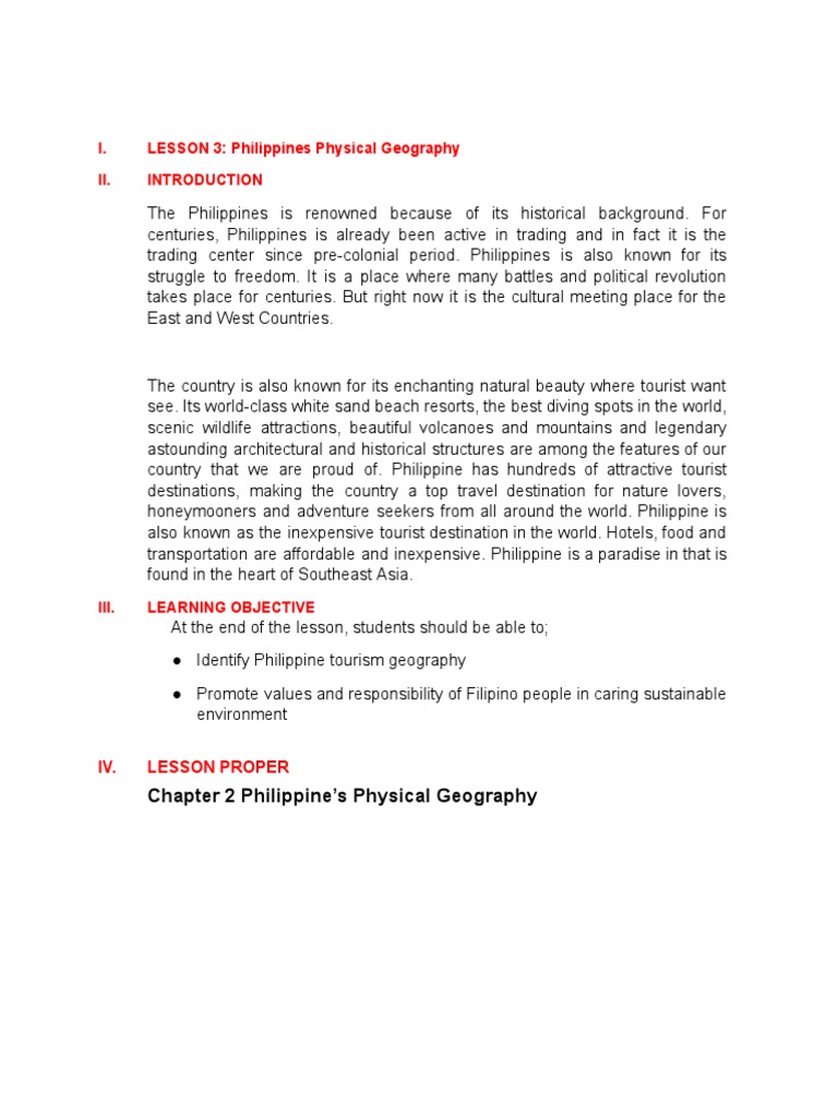 Philippine Geography for Students | PDF