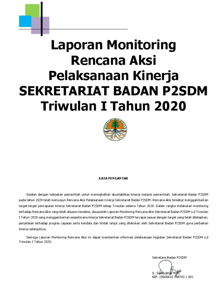 Contoh Monev Rencana Aksi | PDF