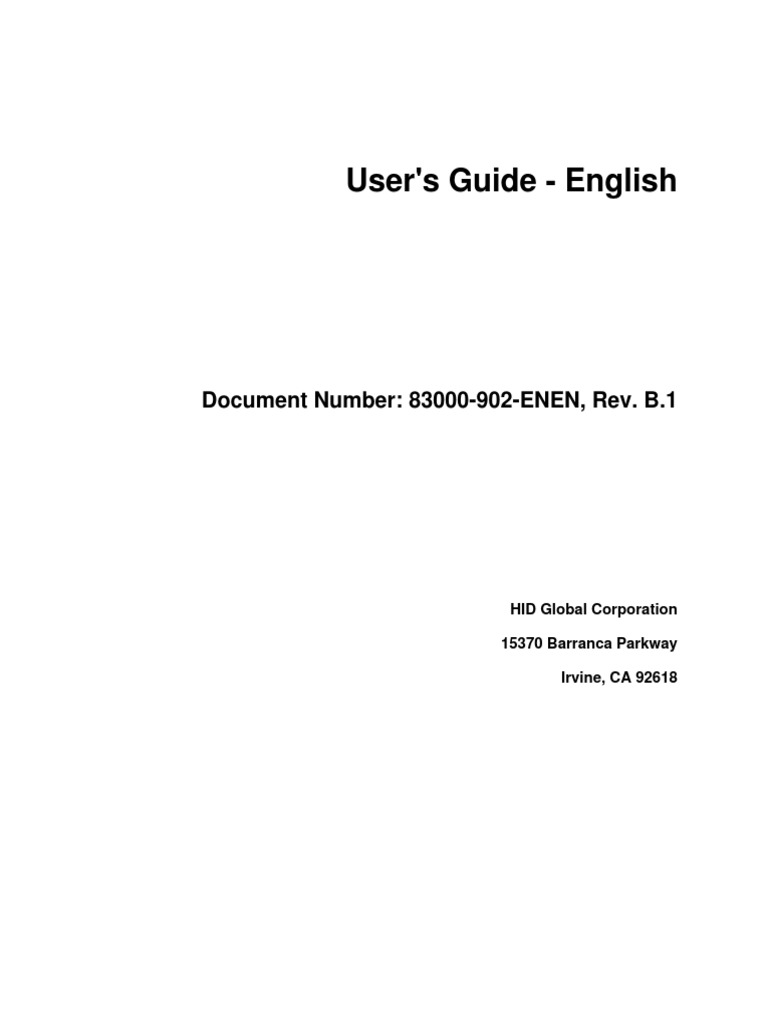 Hid Edge Evo Solo User Manual | PDF | Personal Identification Number | Command Line Interface