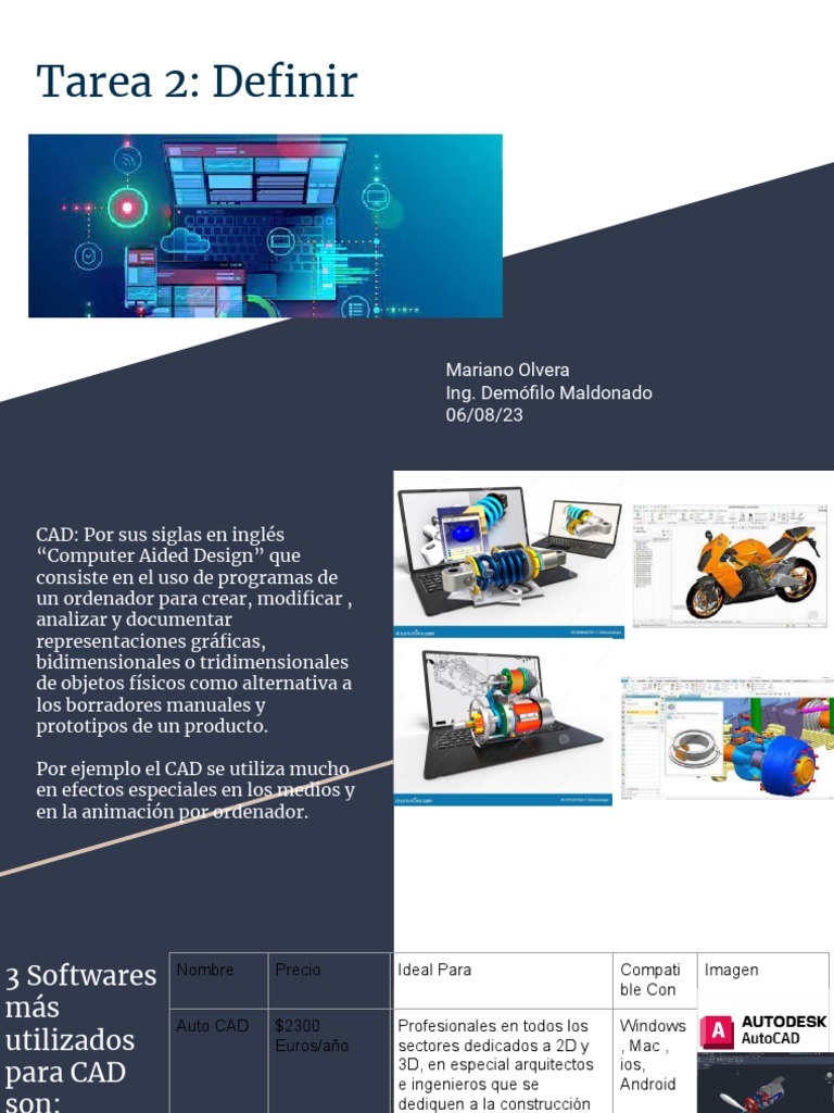 Software de CAE y CAD: Guía Esencial | PDF | Tecnología