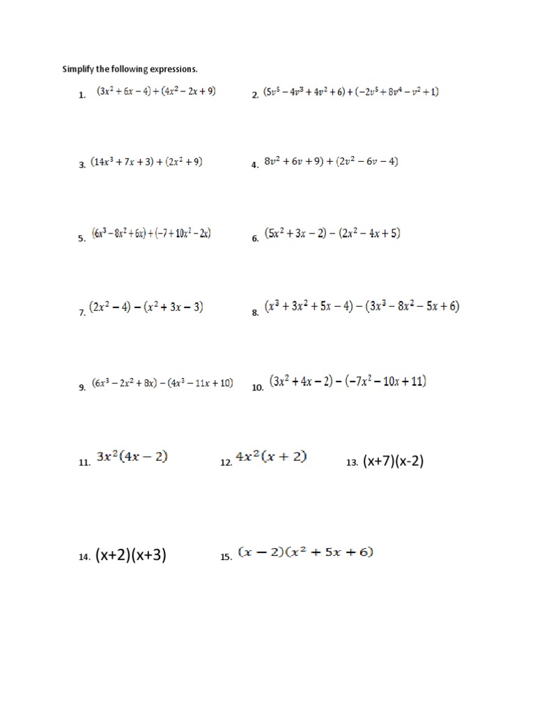 Polynomials Test Review Pdf Teaching Methods Materials