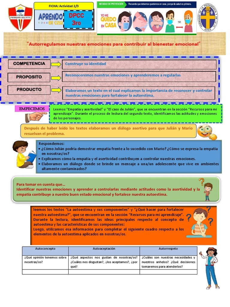 Ficha #2 Exp. 3 | PDF | Las emociones | Empatía