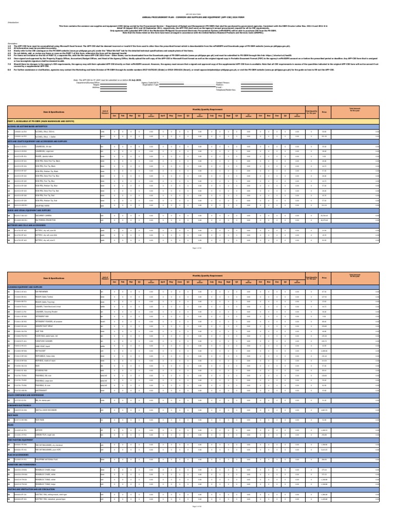 APP-CSE 2024 Form | PDF | Printer (Computing) | Equipment
