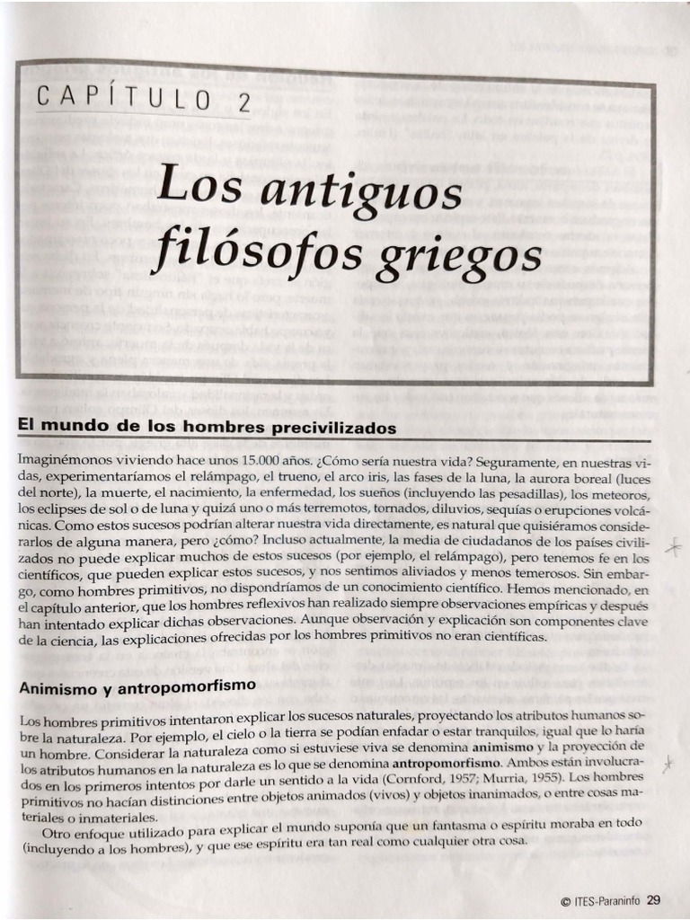 Capitulo 2_Los antiguos filósofos griegos | PDF