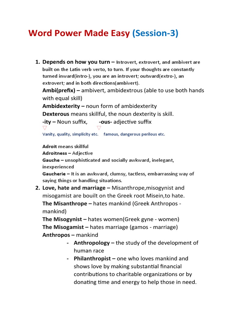 Word Power Made Easy | PDF